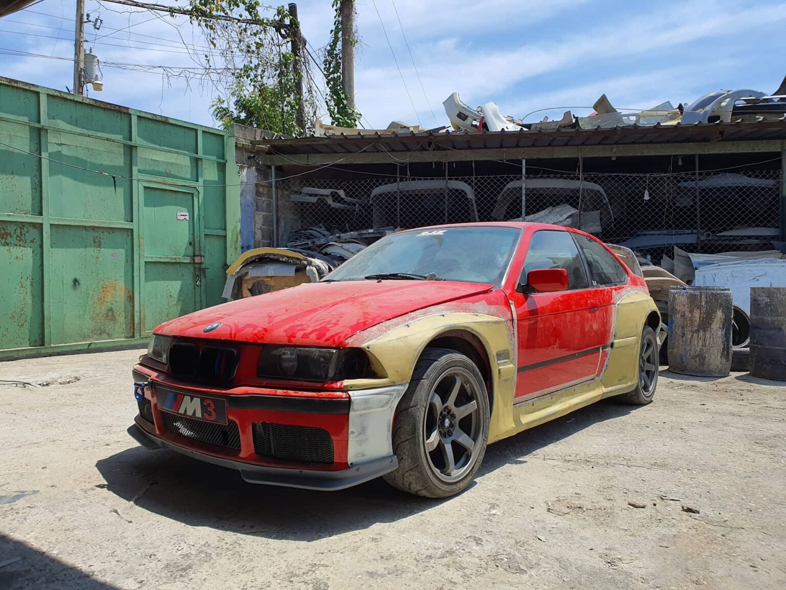 Bmw e36 compact pandem style front lip only – JP Fiber Shop