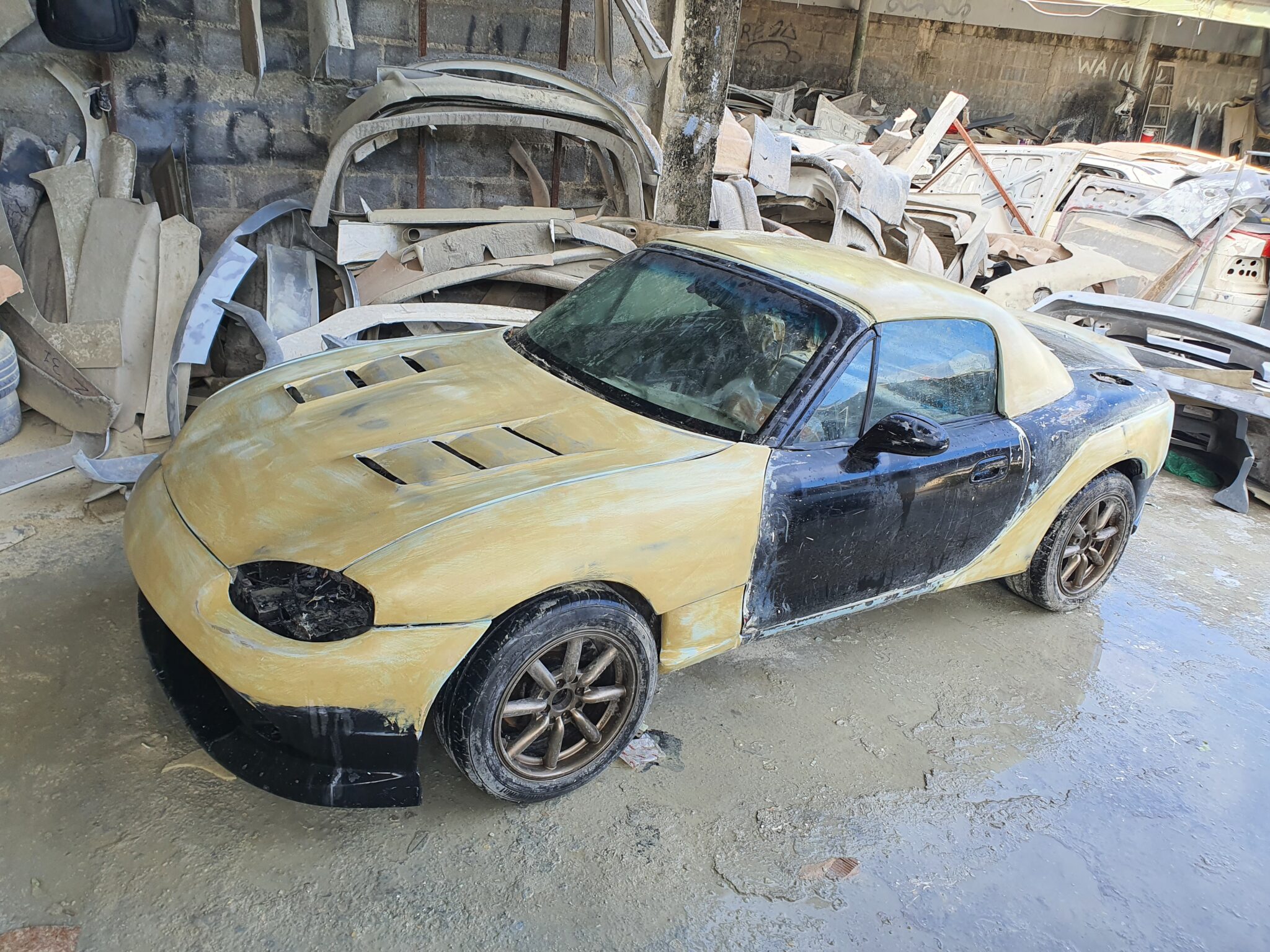 Mazda miata NB mx5 hood vented style – JP Fiber Shop