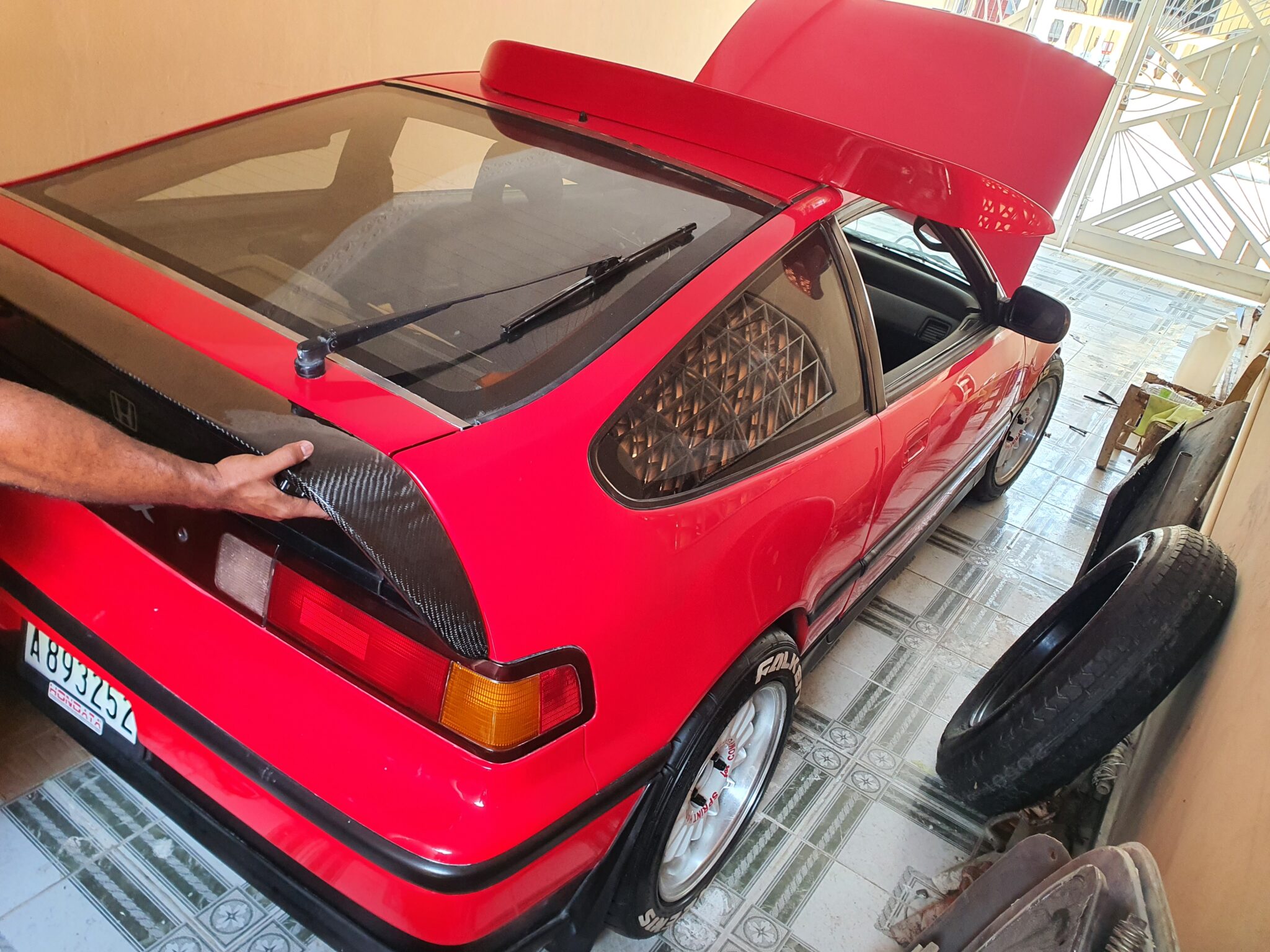 Honda crx rear spoiler mugen style carbon fiber – JP Fiber Shop