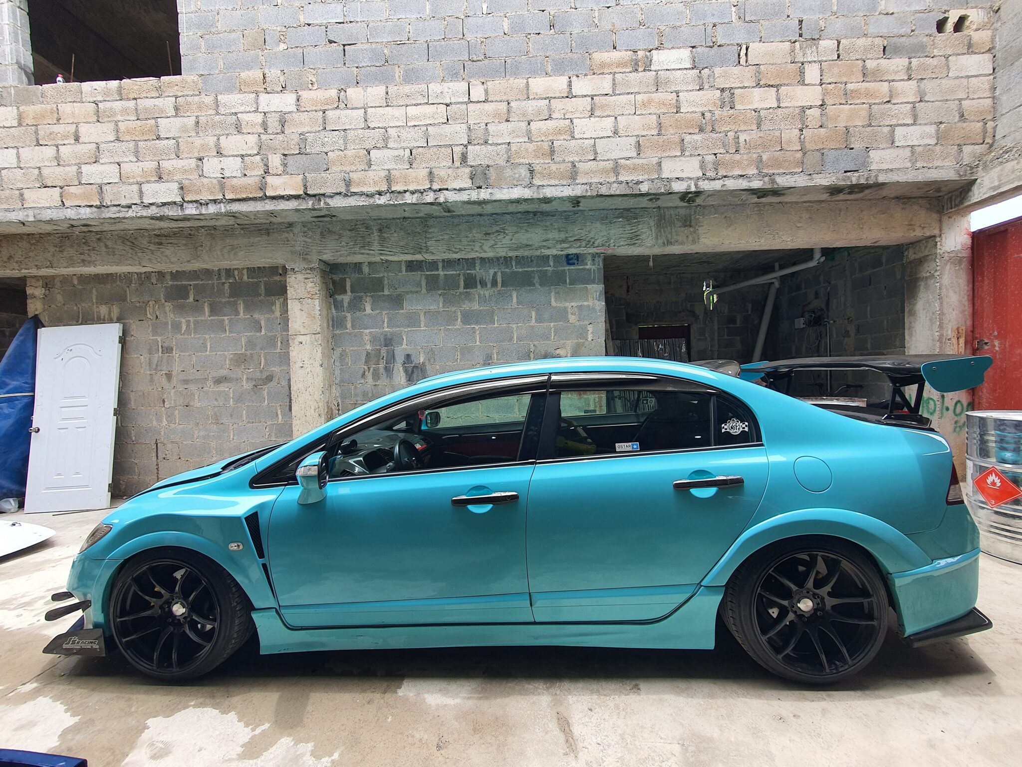 Honda civic FD rear flares M&M style – JP Fiber Shop