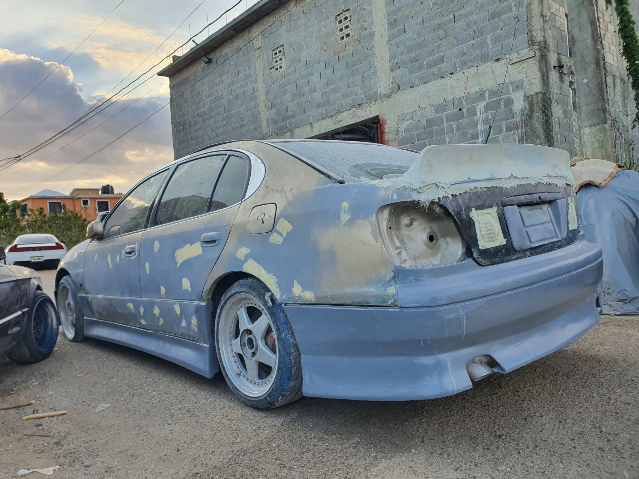 Lexus gs300 gs400 aristo front bumper Vertex Style – JP Fiber Shop