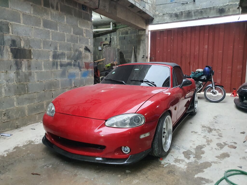 Mazda mx5 NB NB2 front lip garage varys style Carbon fiber – JP Fiber Shop
