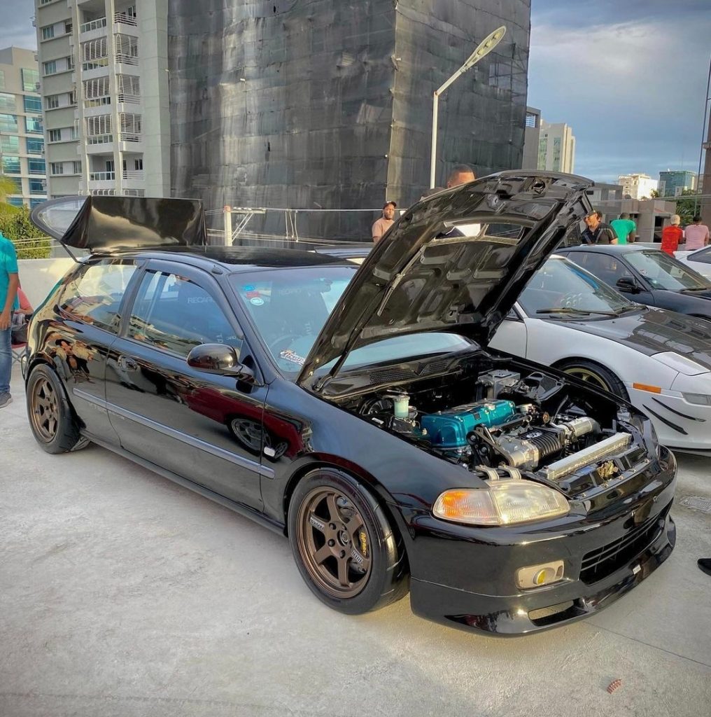 Honda civic EG front lip rocket dancer style FRP – JP Fiber Shop