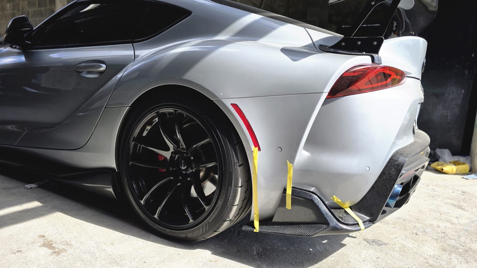Toyota supra mk5 rear winglet spat Adro style CF – JP Fiber Shop